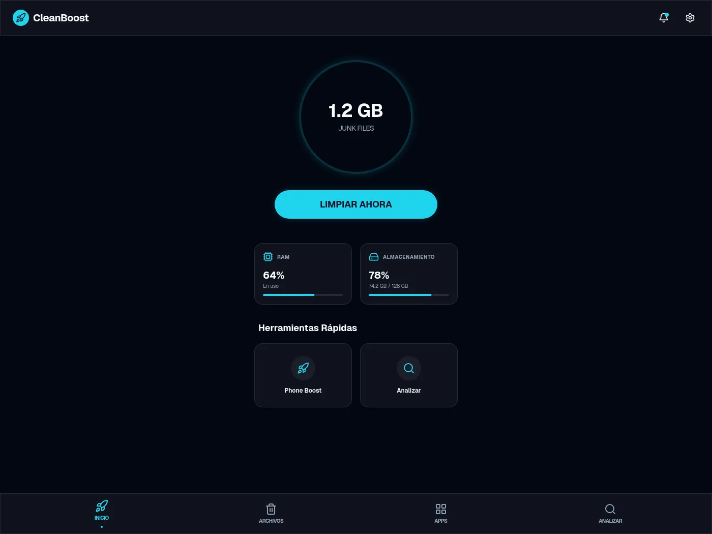 CleanBoost App