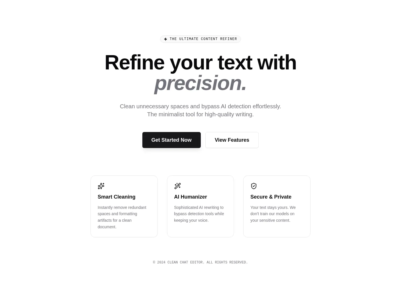 CleanChat Editor