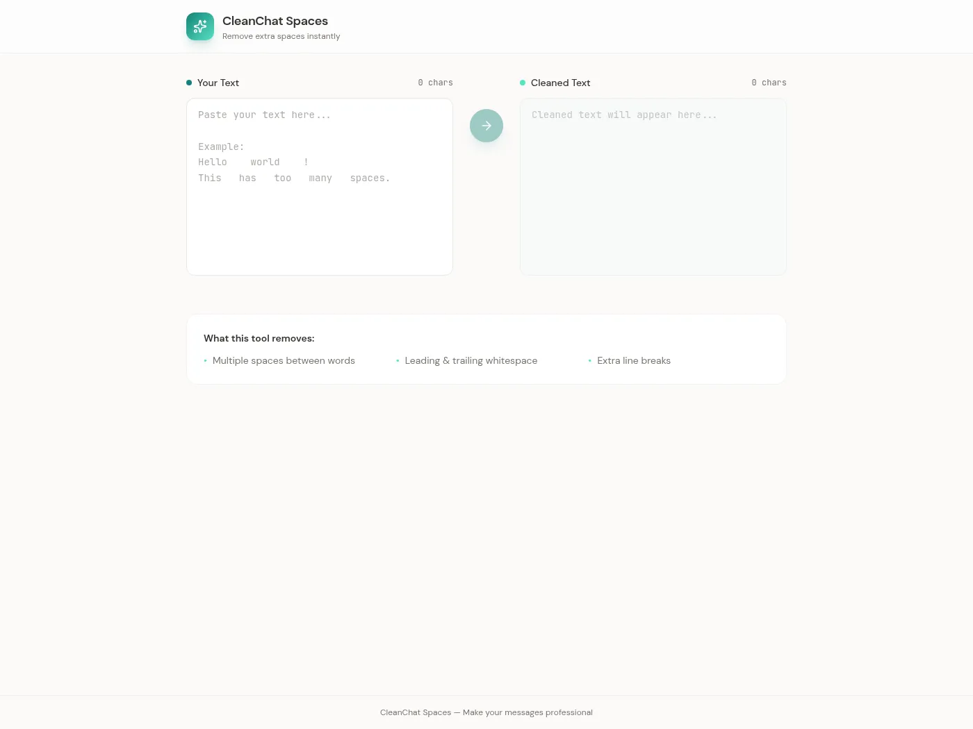 CleanChat Spaces