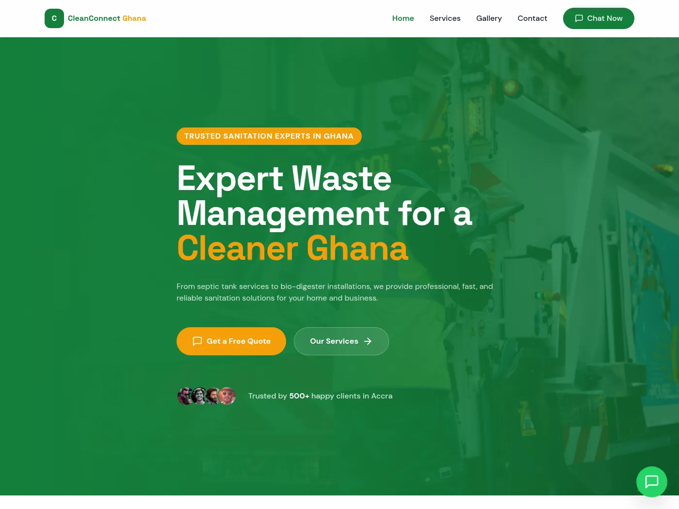 CleanConnect Ghana Web