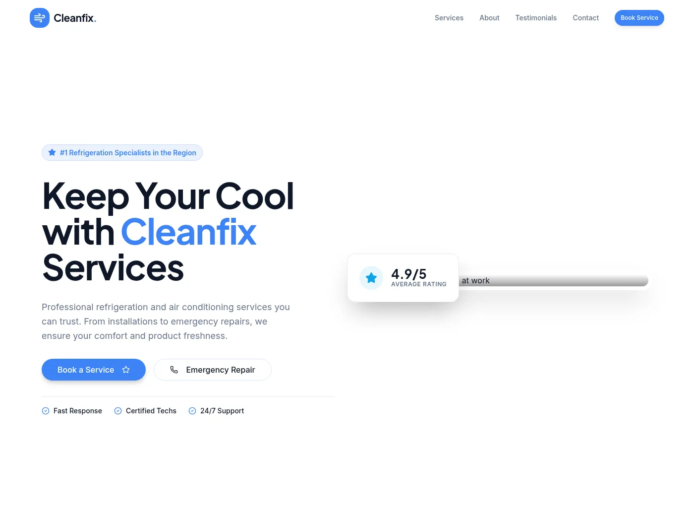 Cleanfix Services Website
