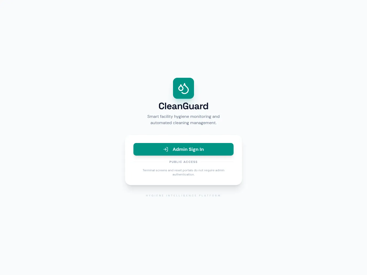 CleanGuard Dashboard