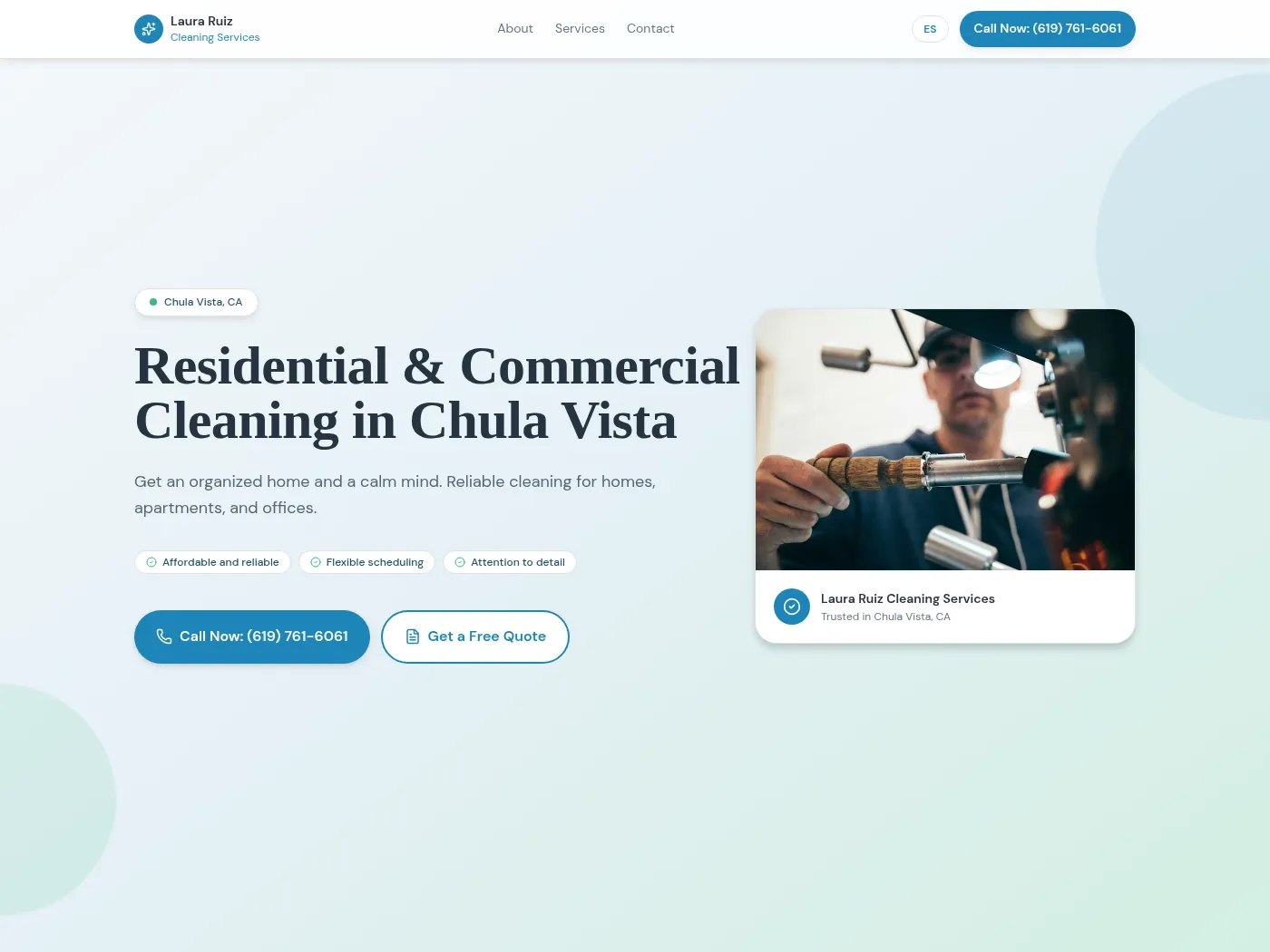 Laura Ruiz Cleaning Site