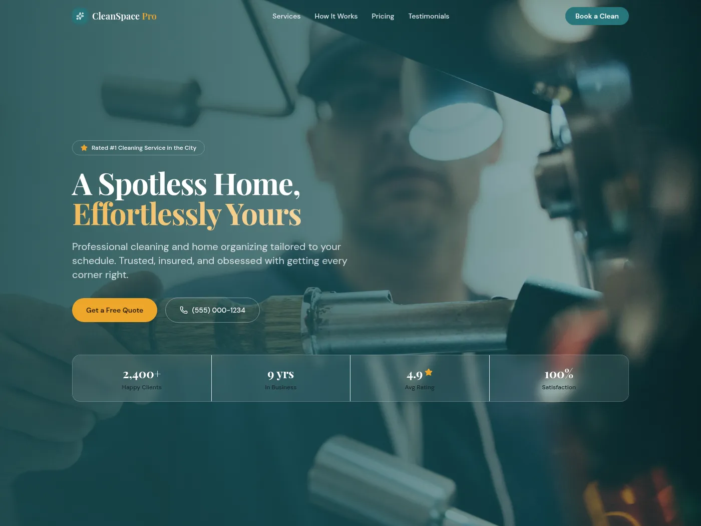 CleanSpace Pro Page