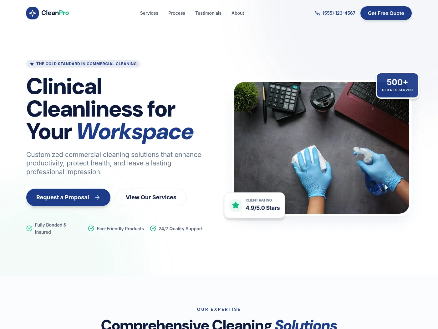 Scrub Bright Cleaning In.