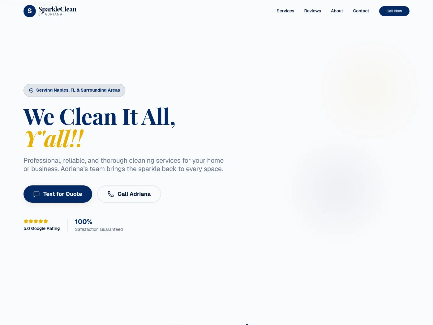 SparkleClean Service Site