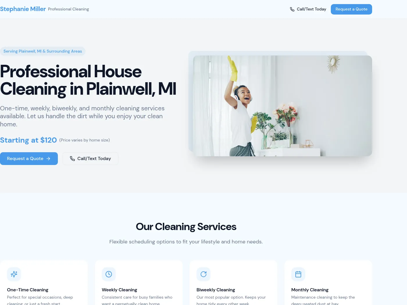 Stephanie Miller Cleaning Site