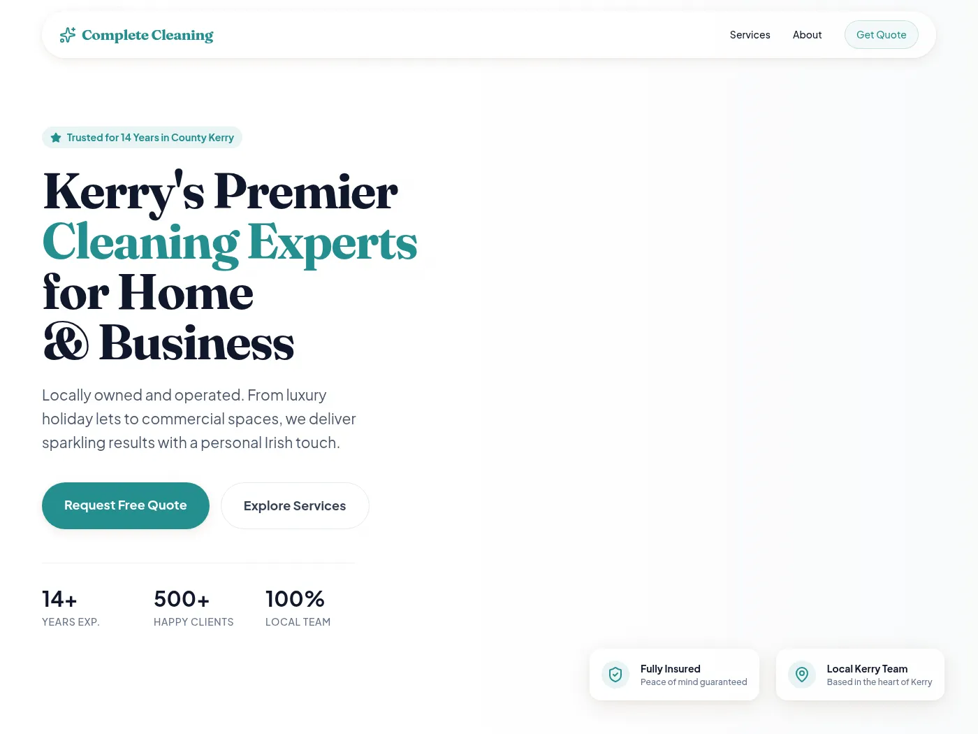 Complete Cleaning Services Website