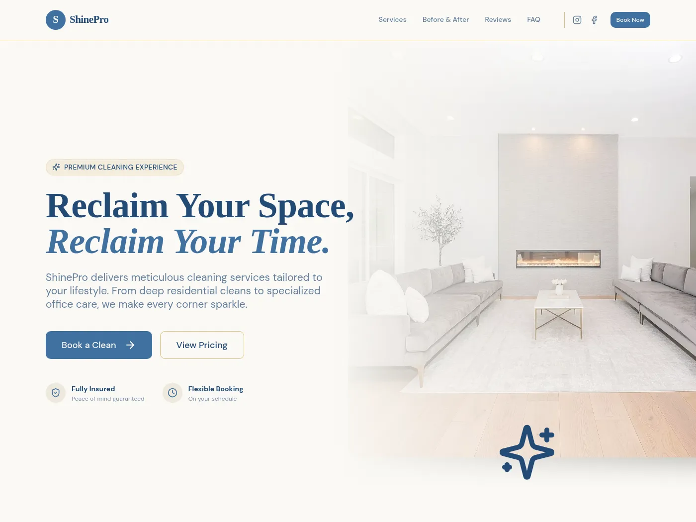 ShinePro Cleaning Website