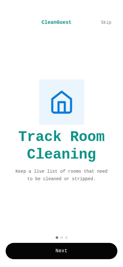 Guesthouse Cleaning App