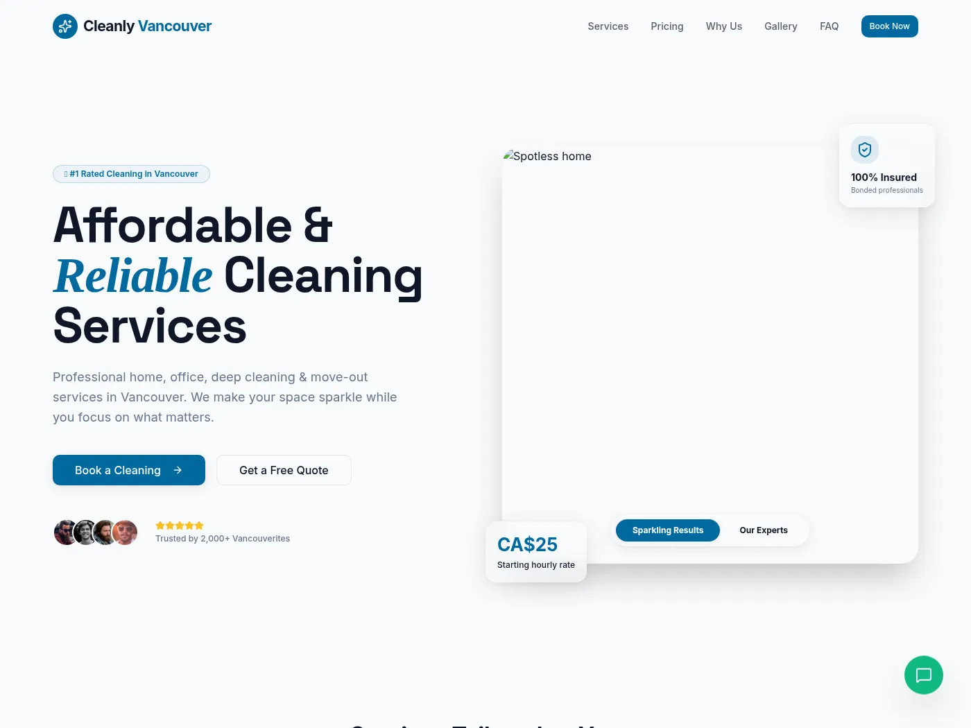 Cleanly Vancouver Site