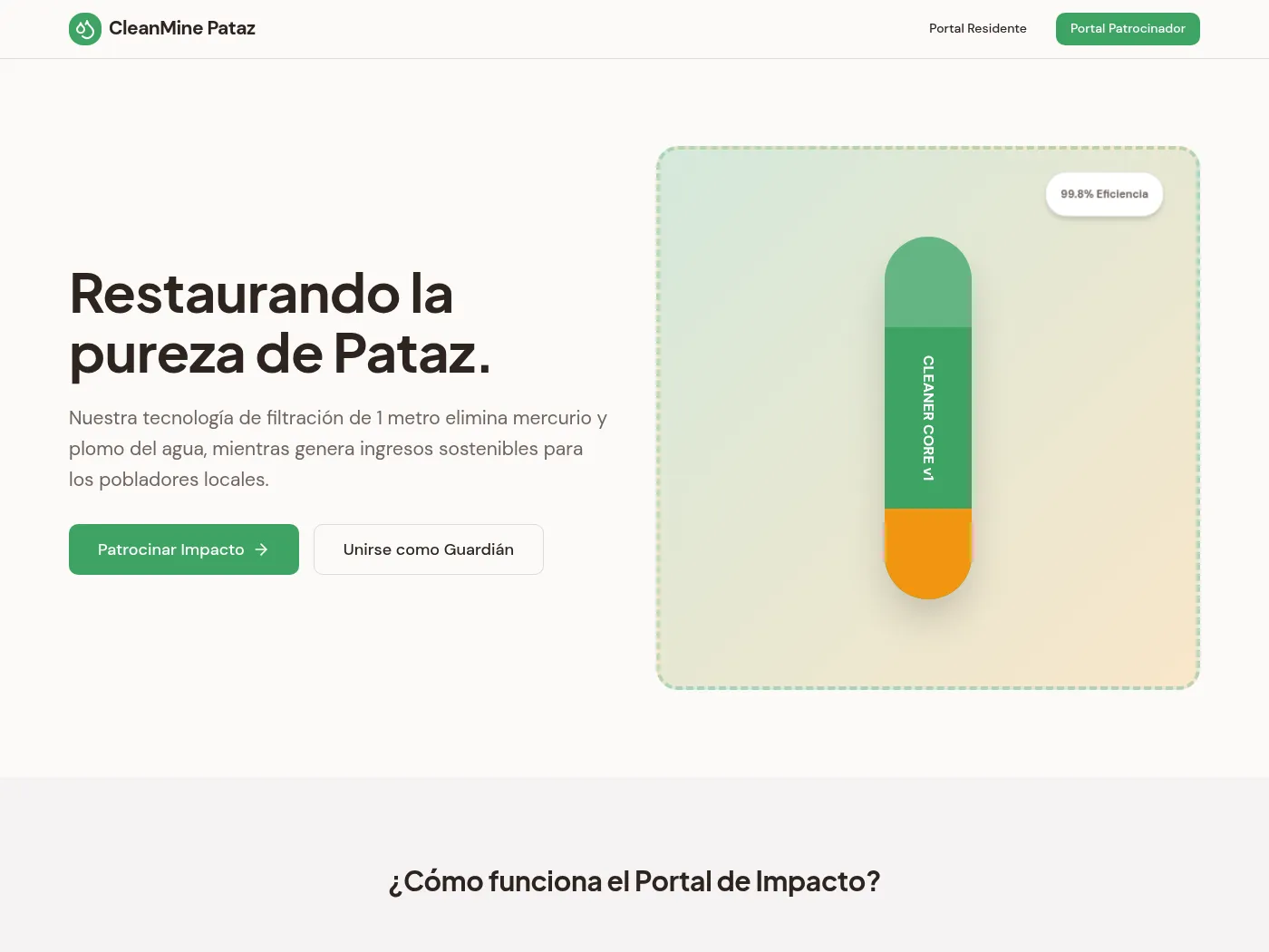 Pataz CleanMine Portal