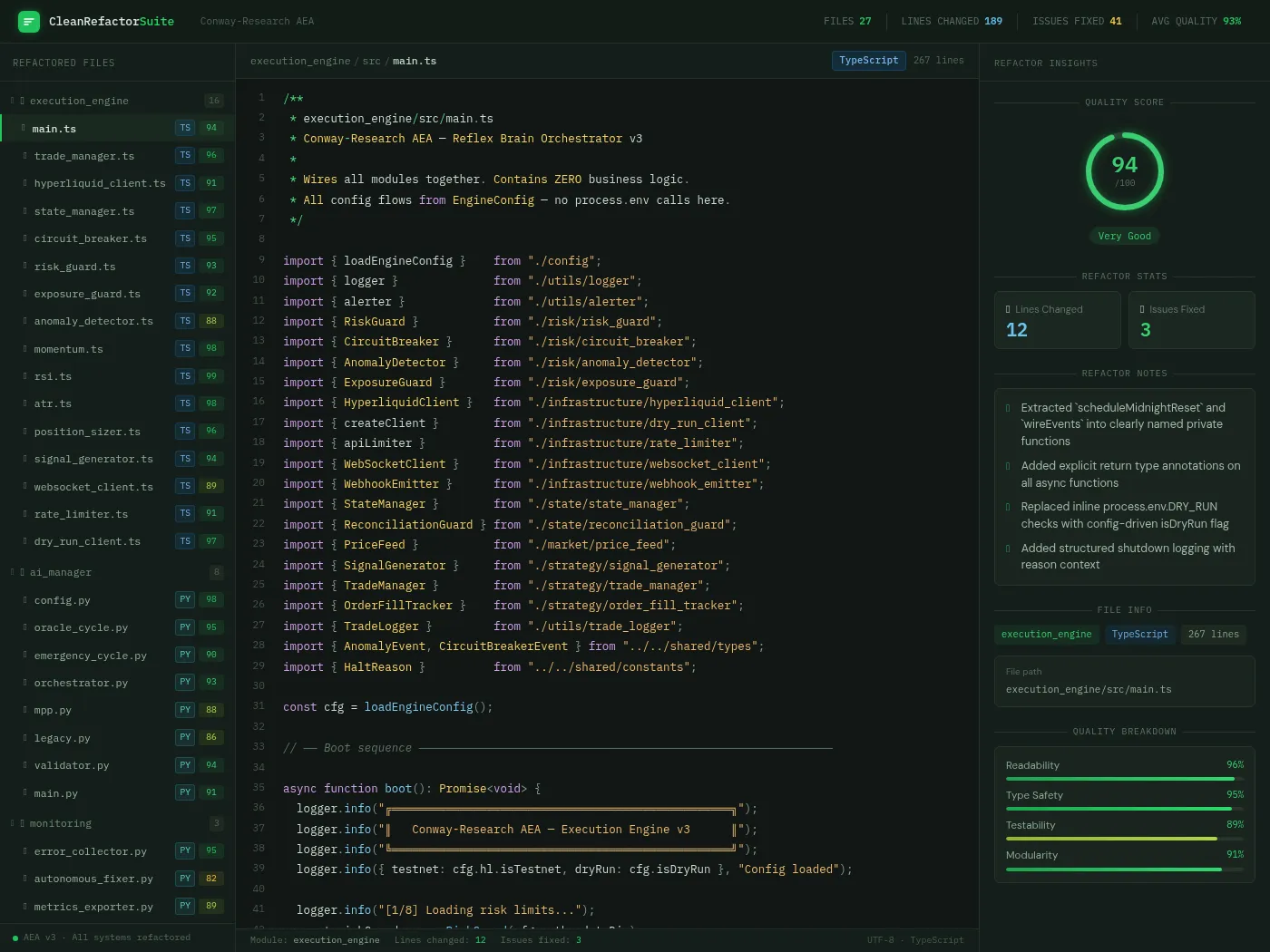 CleanRefactor Suite