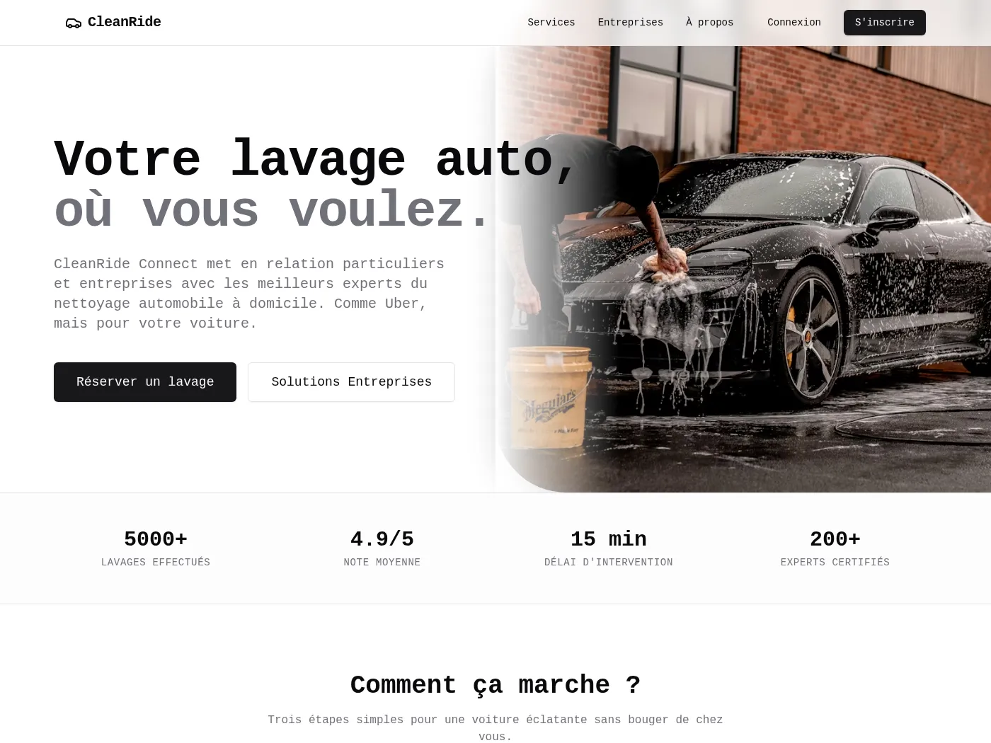 CleanRide Connect