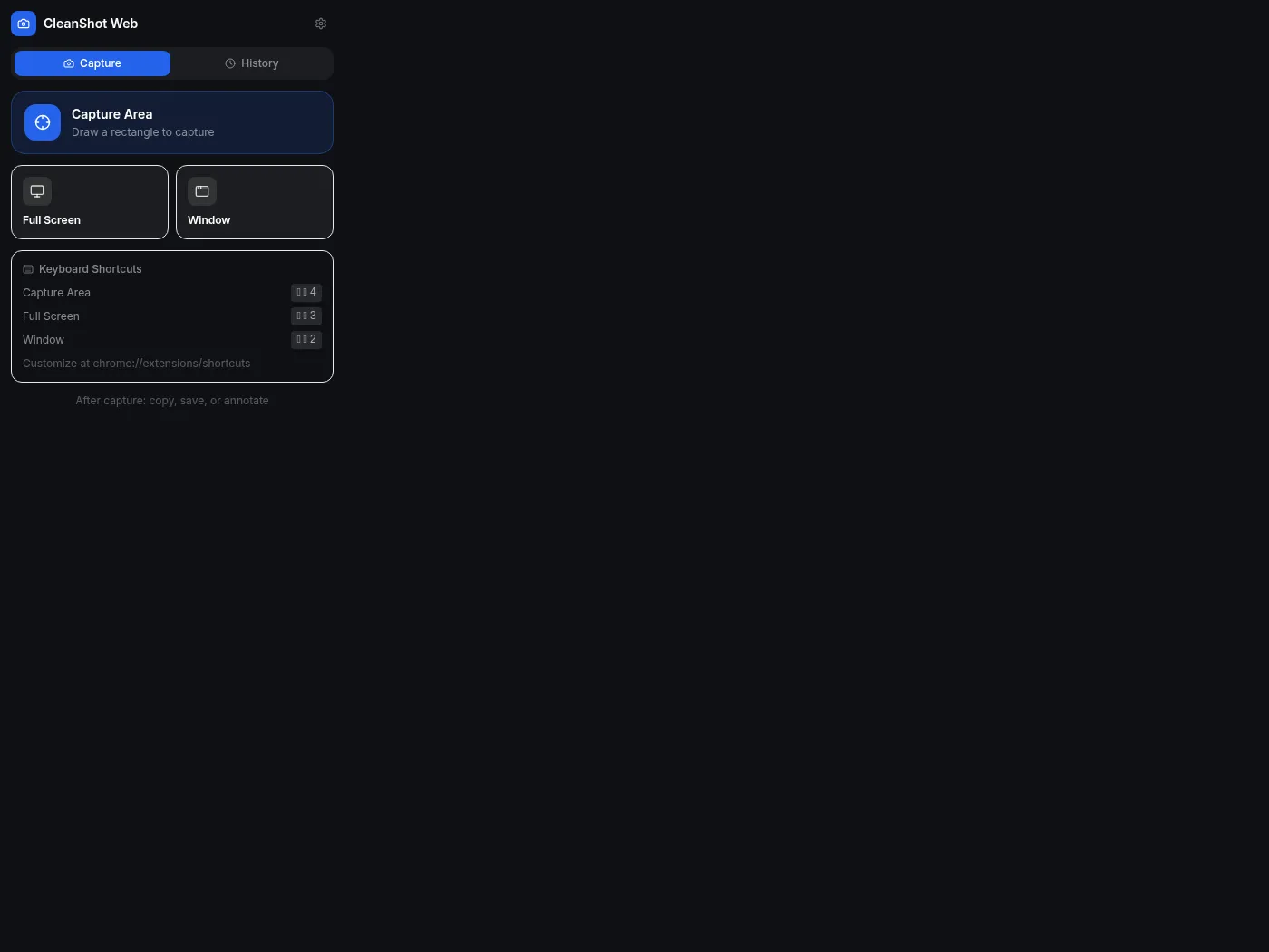 CleanShot Web Extension