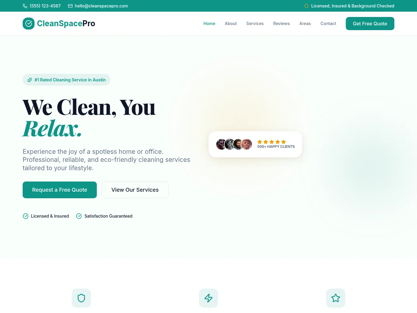 CleanSpace Pro Website