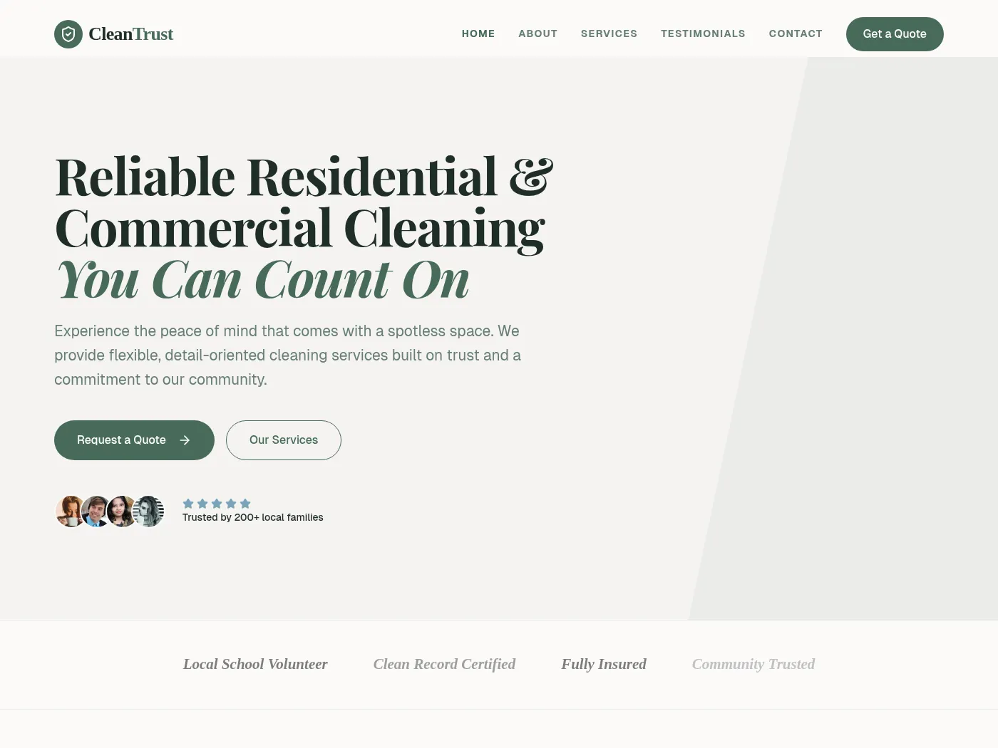 CleanTrust Services Site