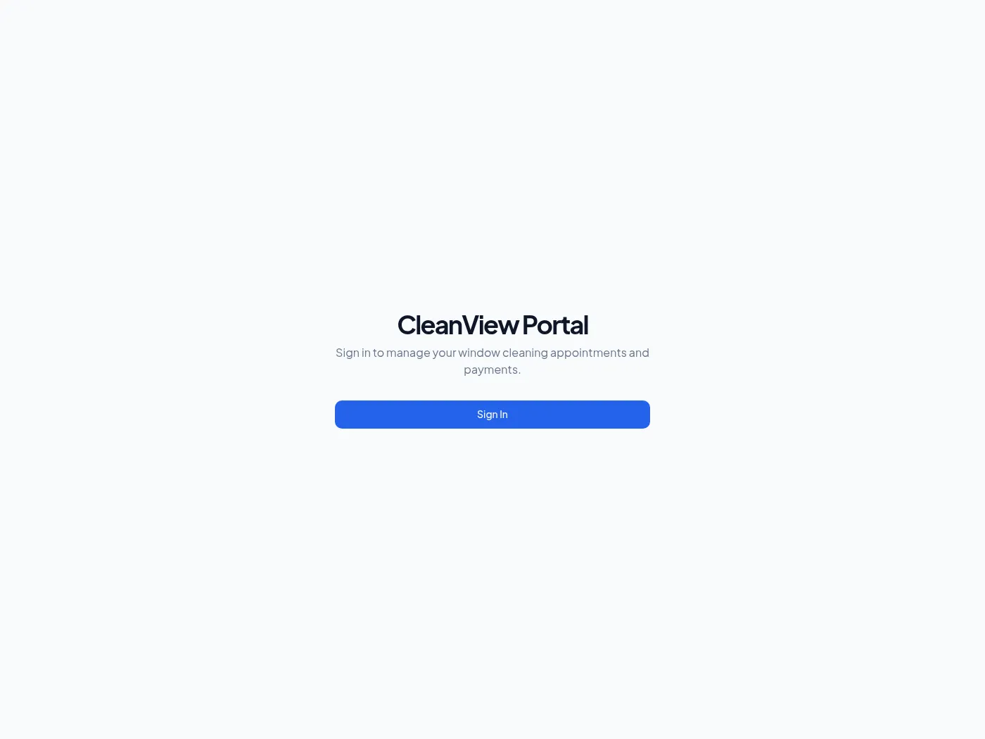 CleanView Portal