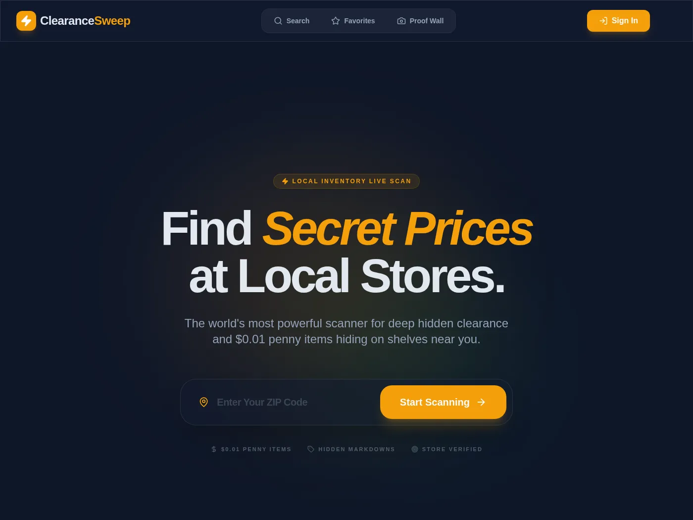 ClearanceSweep