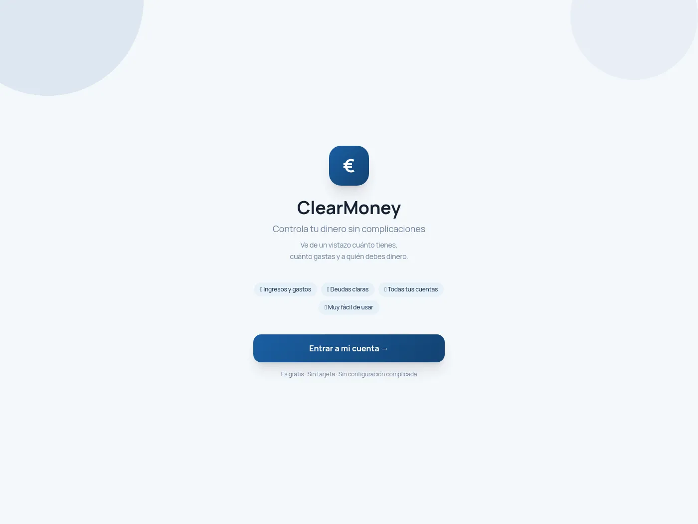 ClearMoney Finance App
