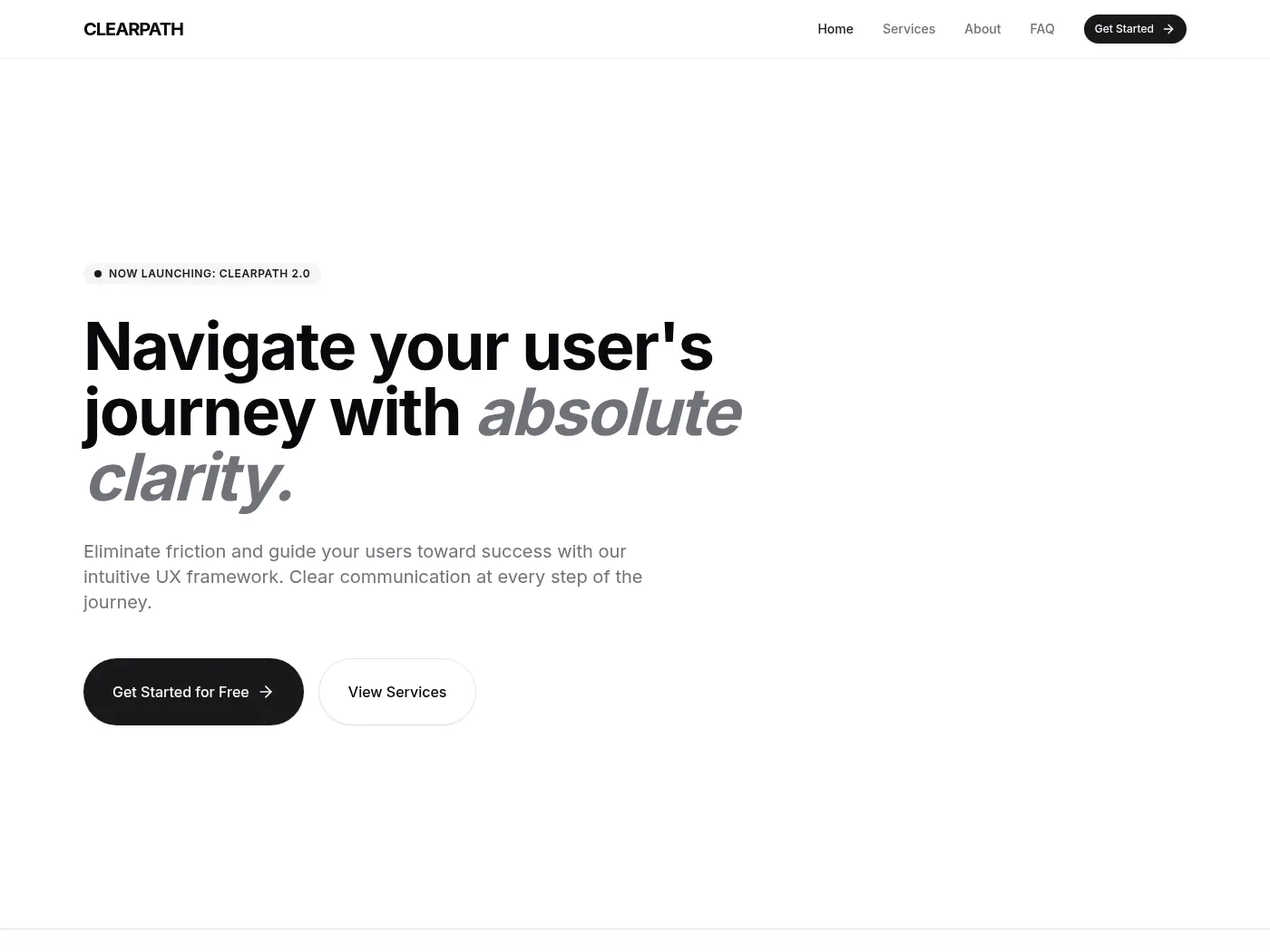 ClearPath Web UX Template