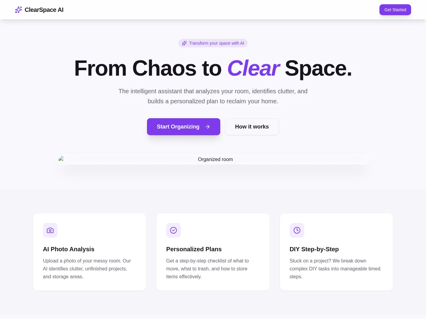 ClearSpace AI Organizer