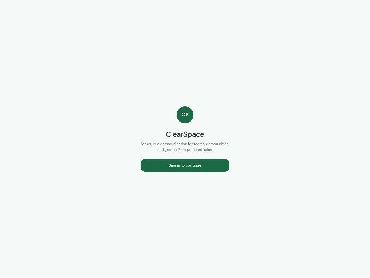 ClearSpace Messenger
