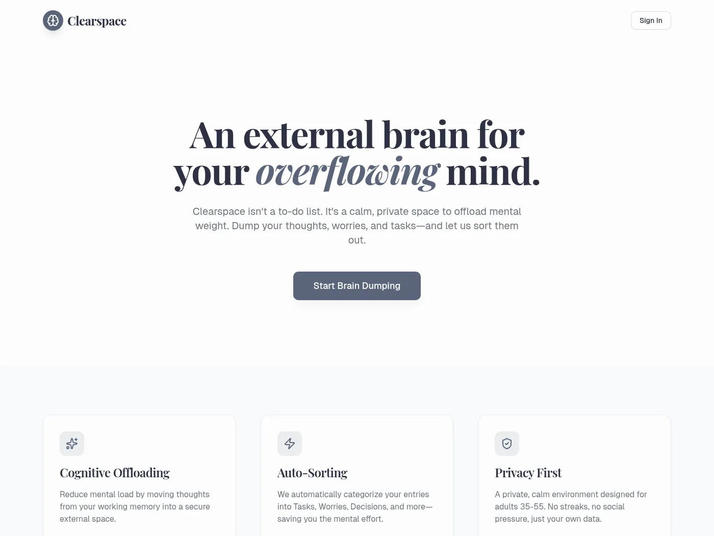 Clearspace External Brain