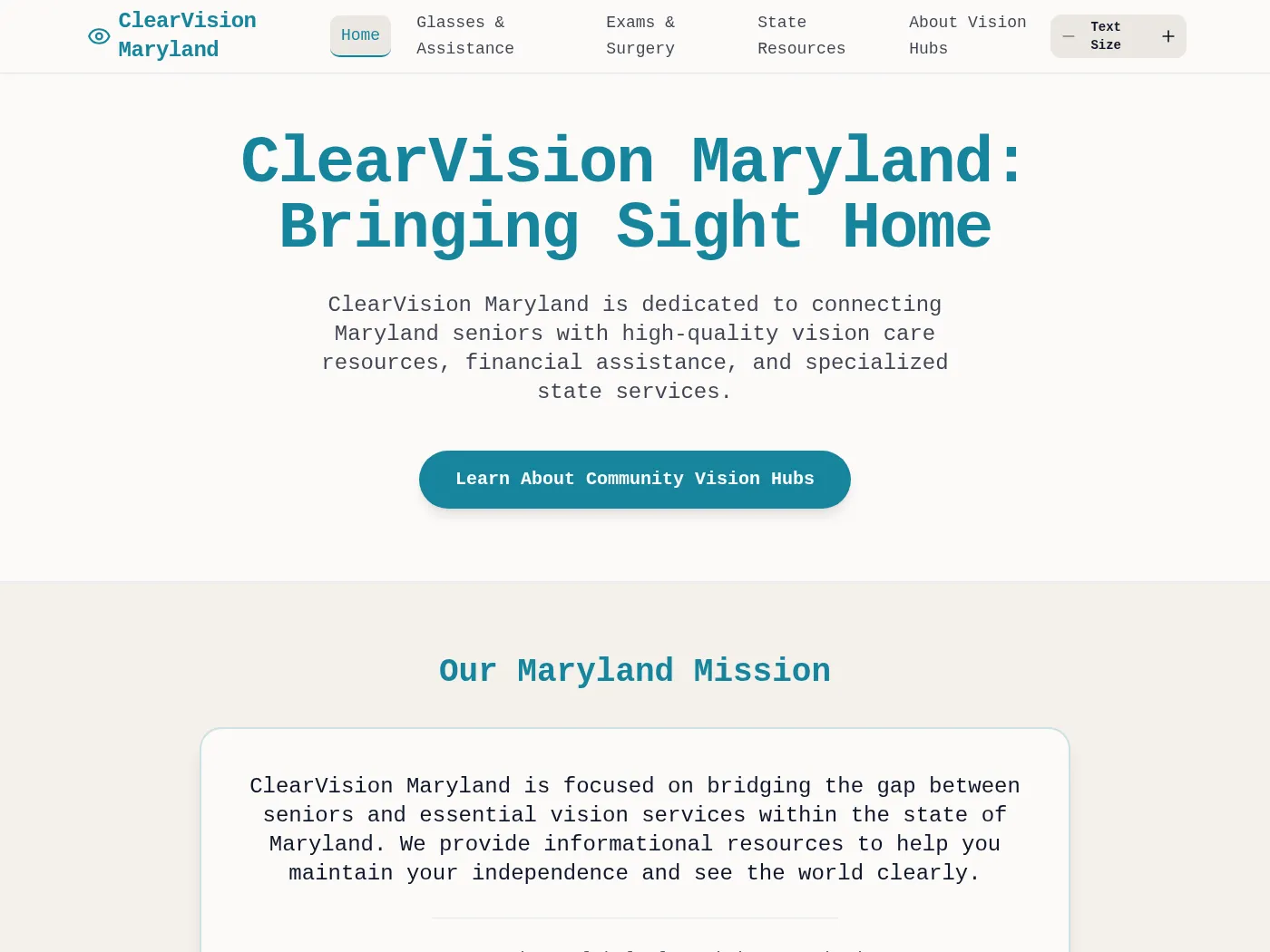 ClearVision Maryland Site