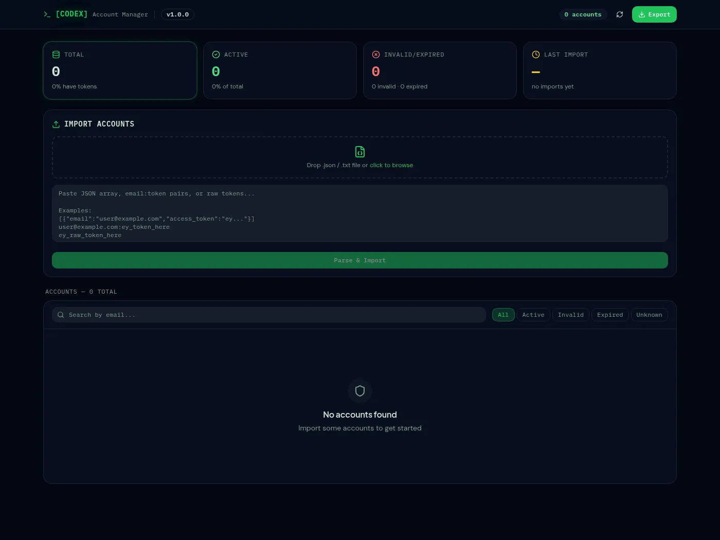Bulk API Account Codex