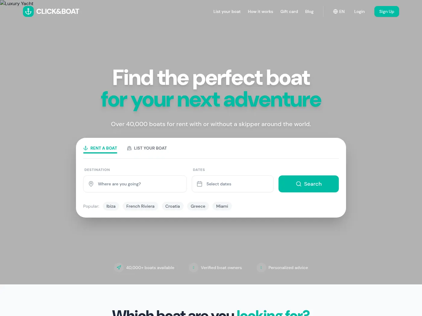 Click & Boat Clone