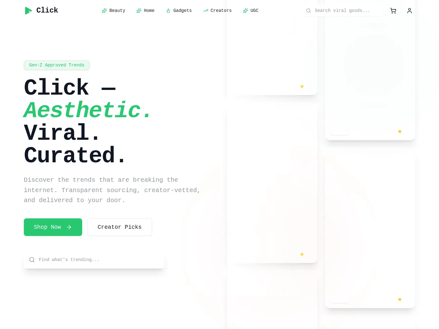 Click — Viral Goods Hub