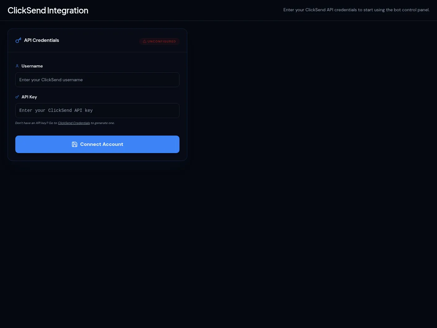 ClickSend Control Bot