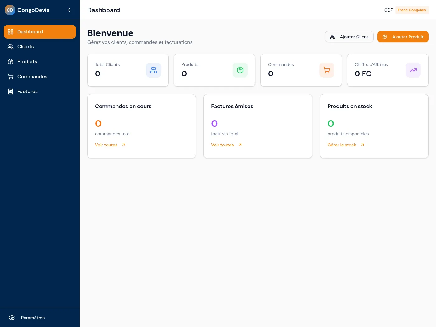 Congo Client Manager