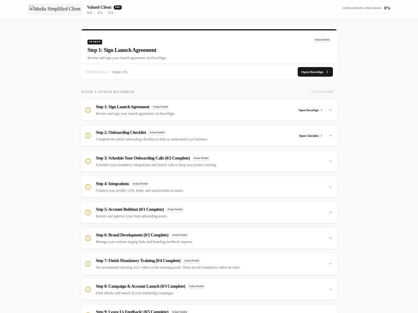 Client Launchpad Automation (Remix)
