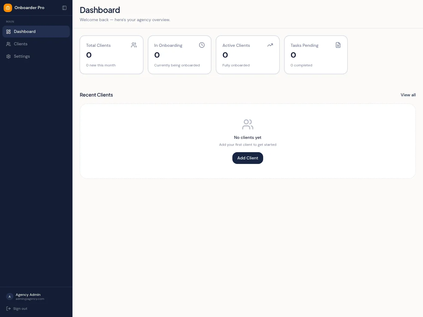 Client Onboarder Pro
