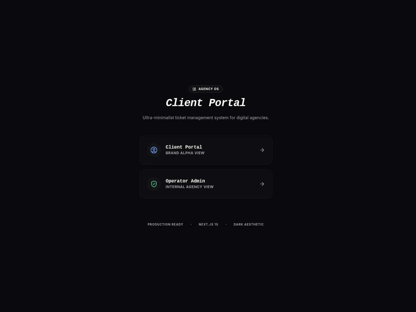 Agency Client Portal
