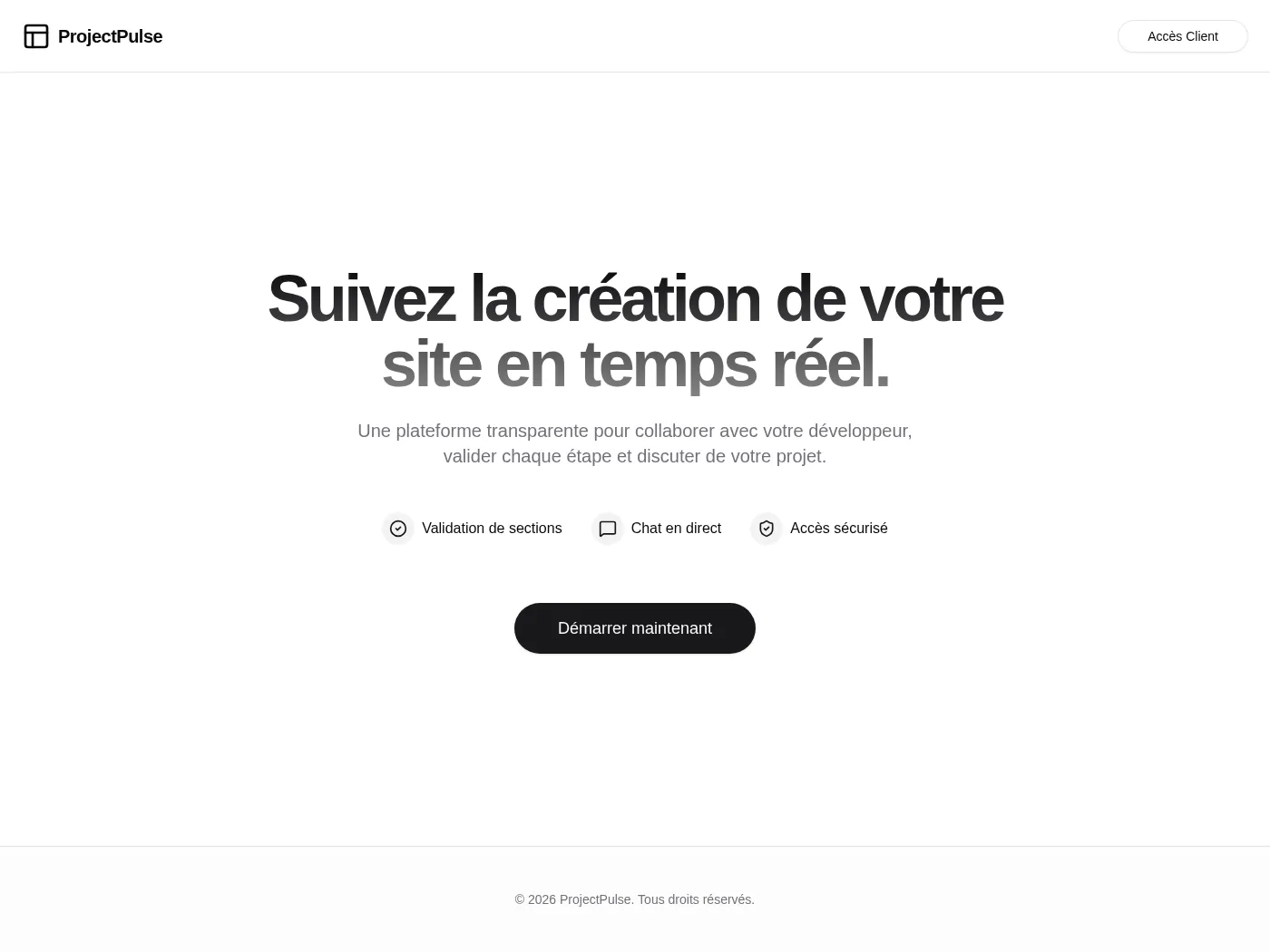 Client Project Dashboard