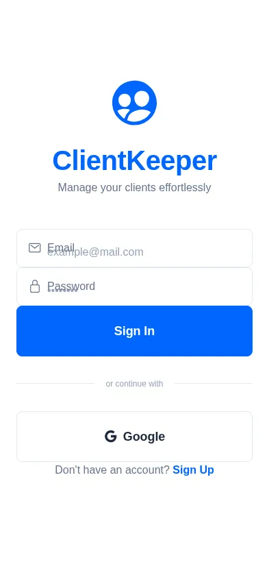 ClientKeeper iOS CRM