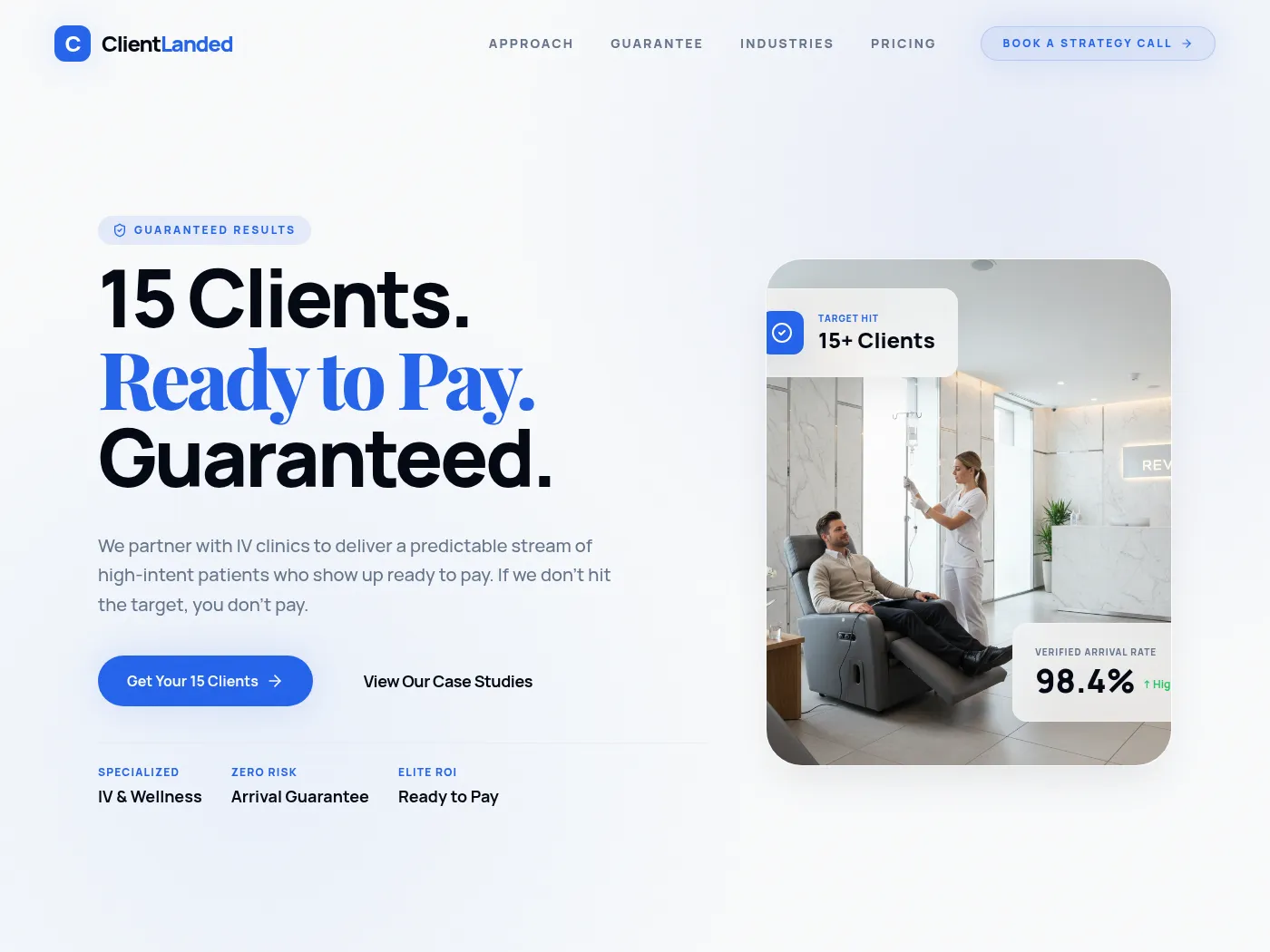 ClientLanded Leads Website