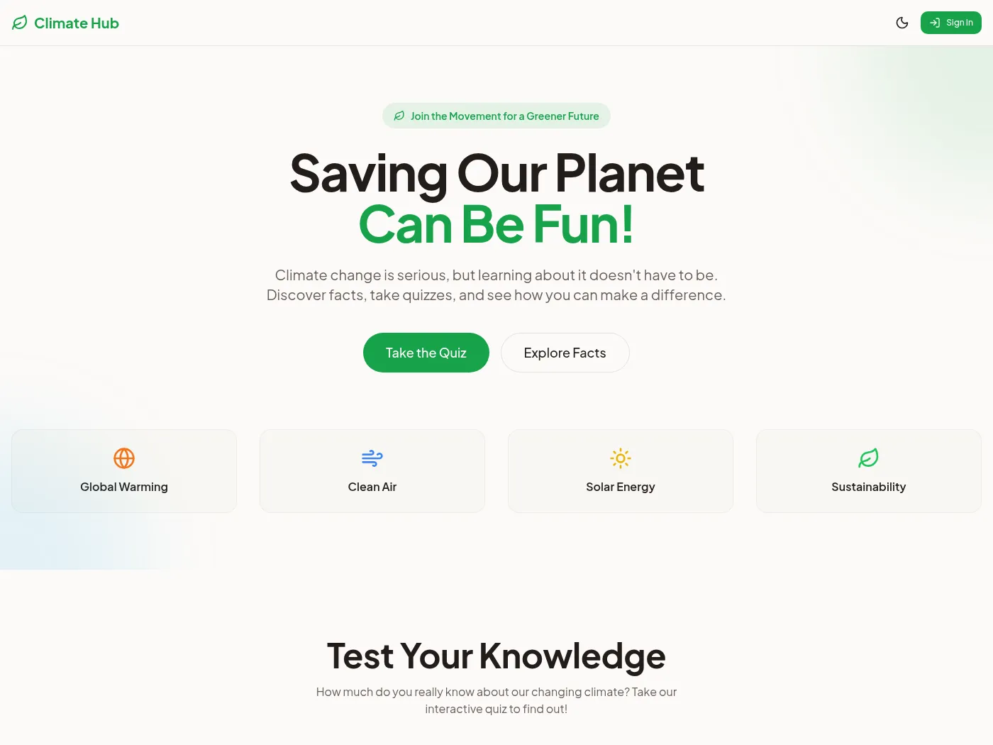 Climate Fun Hub