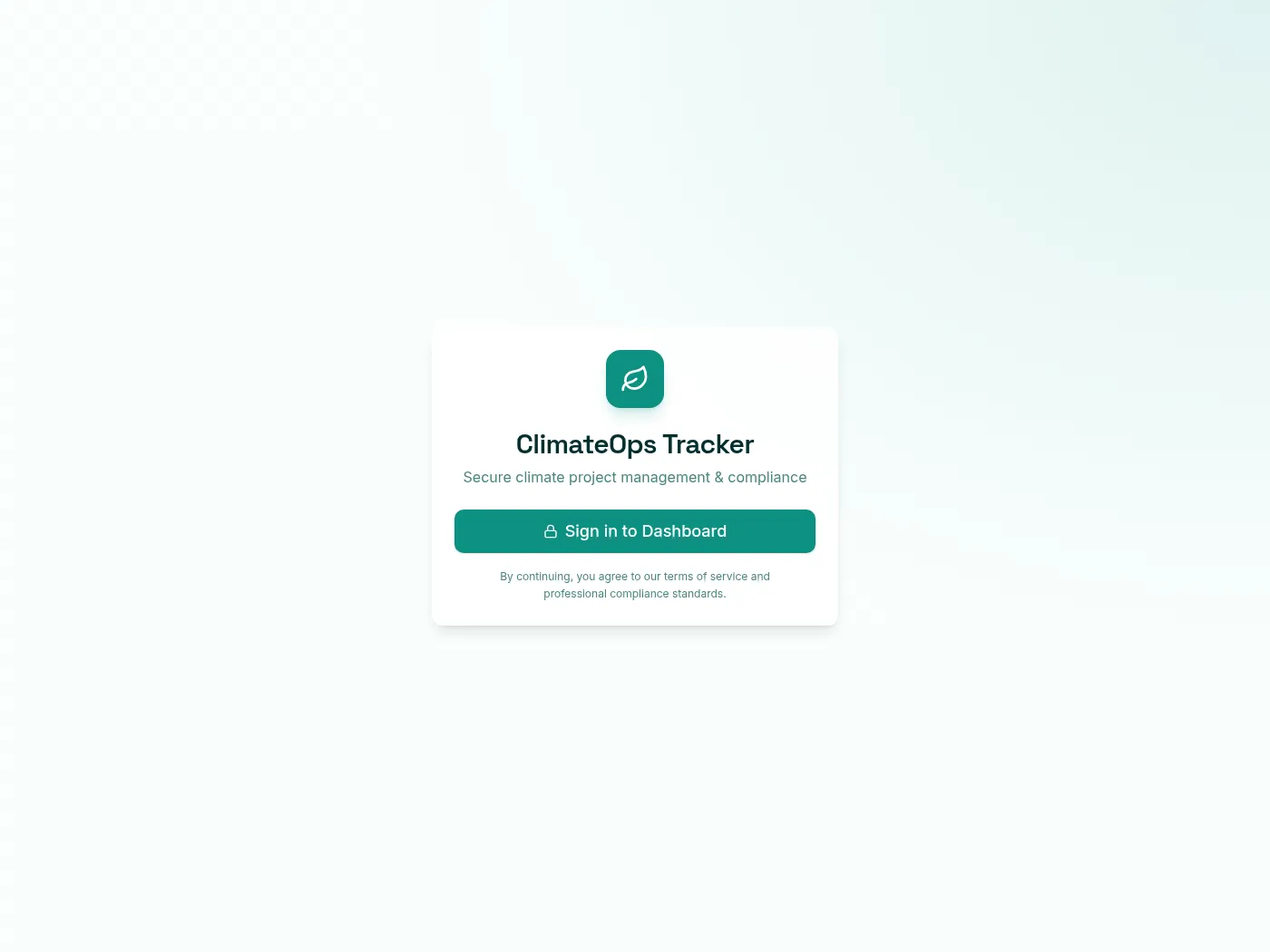 ClimateOps Tracker