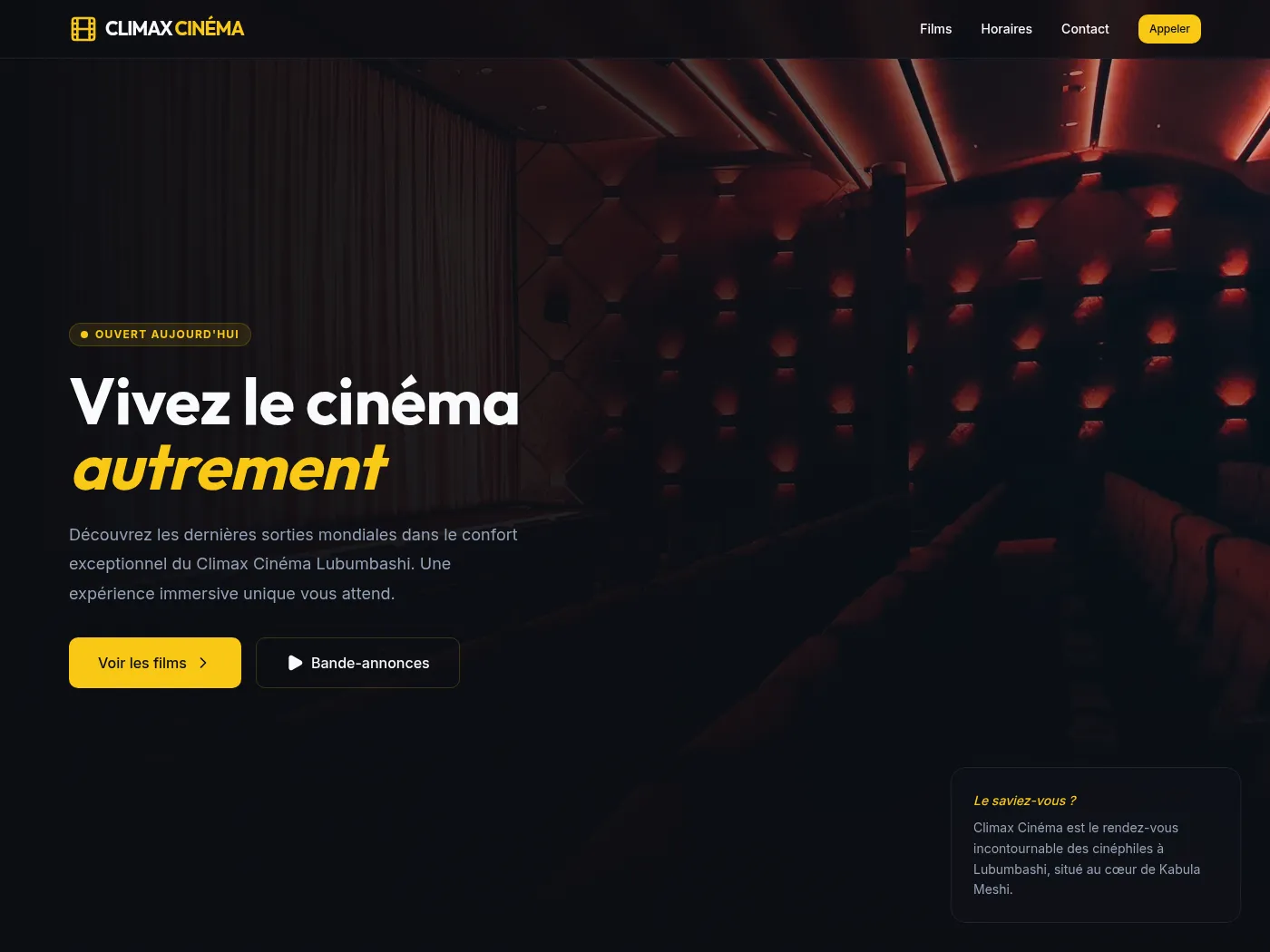Climax Cinéma Lubumbashi