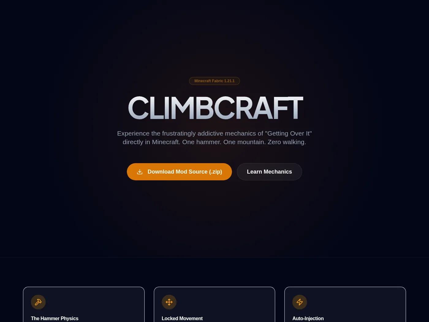 ClimbCraft Mod