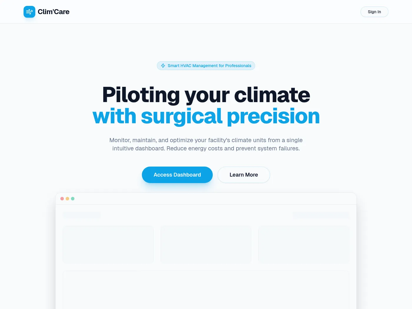 Clim'Care Dashboard