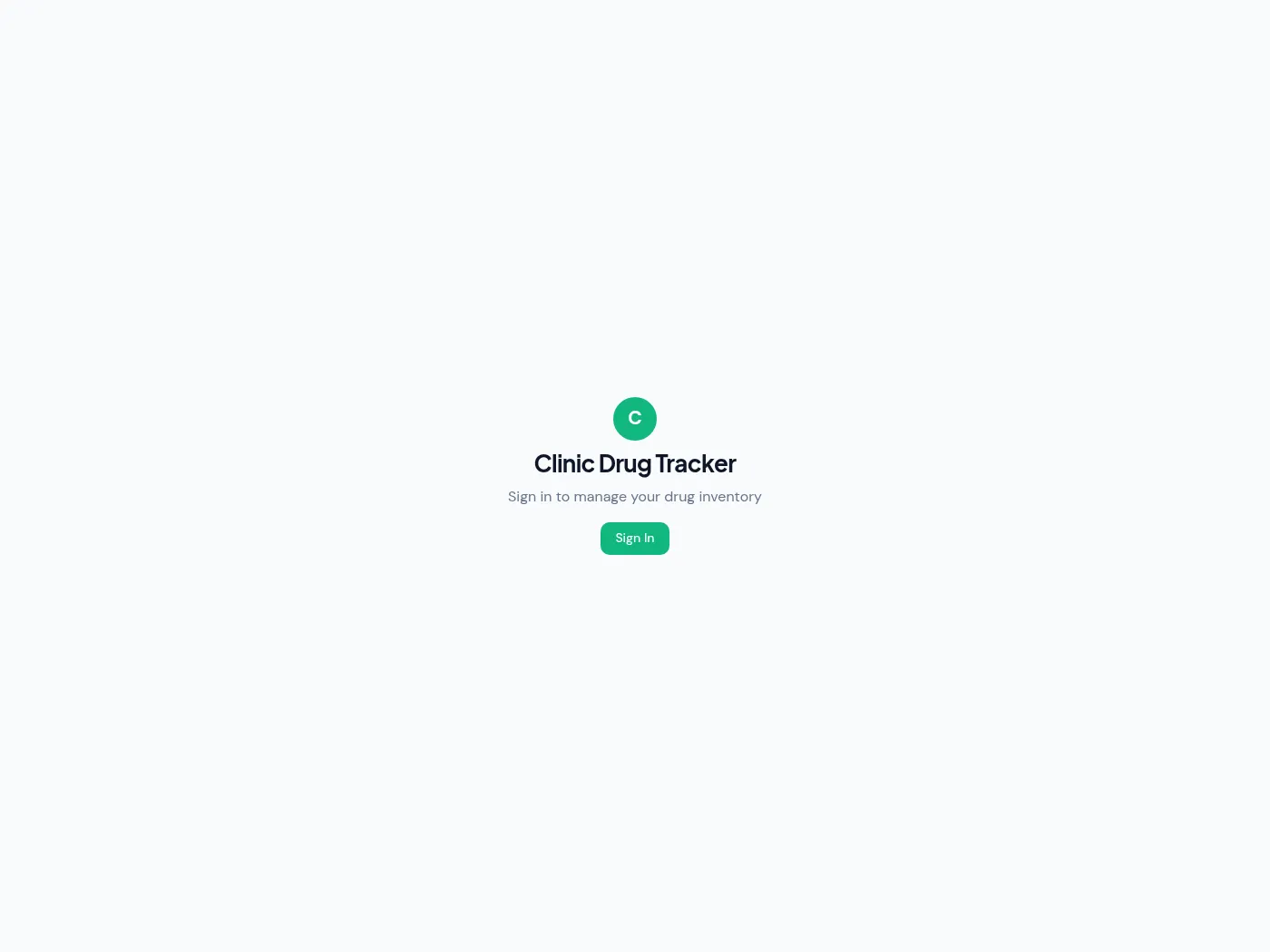 Clinic Drug Tracker