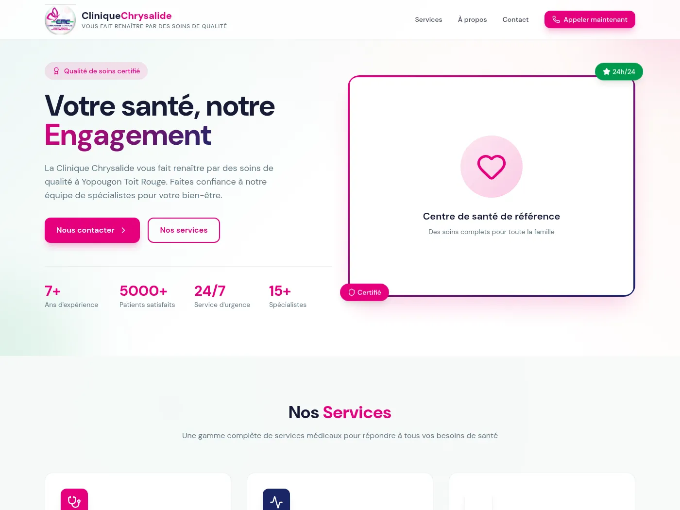 Chrysalide Clinic Portal