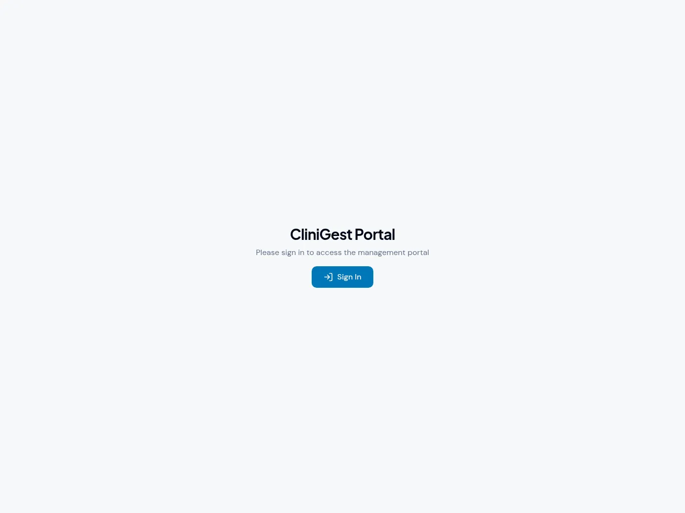 CliniGest Portal