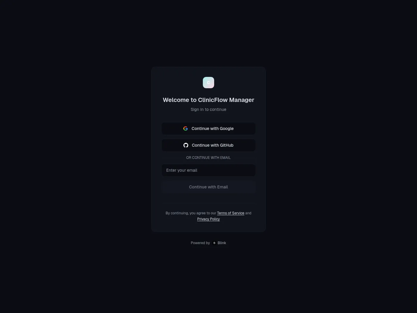 ClinicFlow Manager