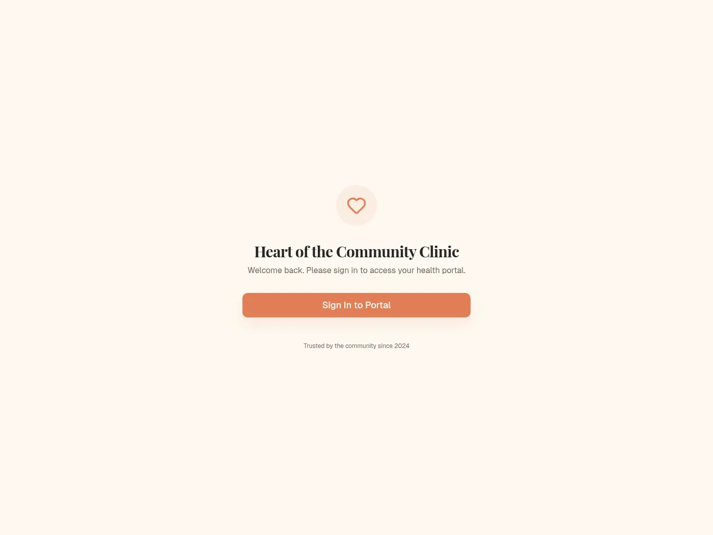 Community Clinic Portal